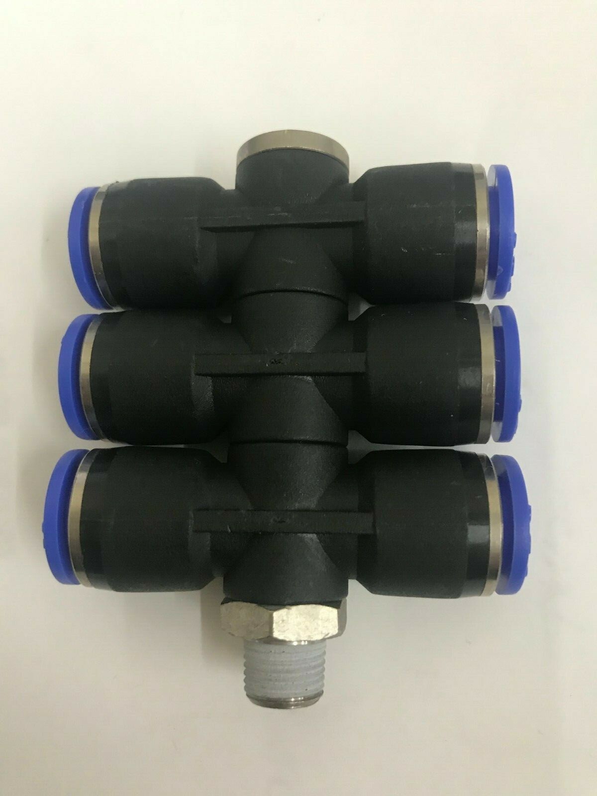 12mm Push Fit Triple Tee, 1/4 Bsp ,Stacking Banjo 6 x 12mm Ports Swivel ...