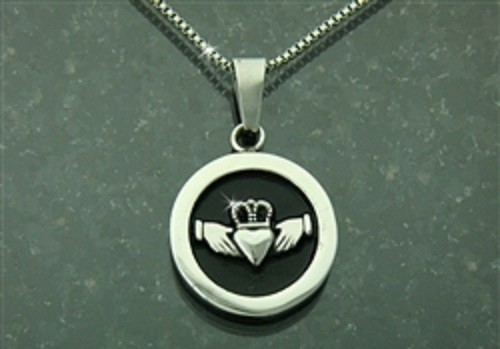 Stainless Steel Claddagh Pendant No Chain | eBay