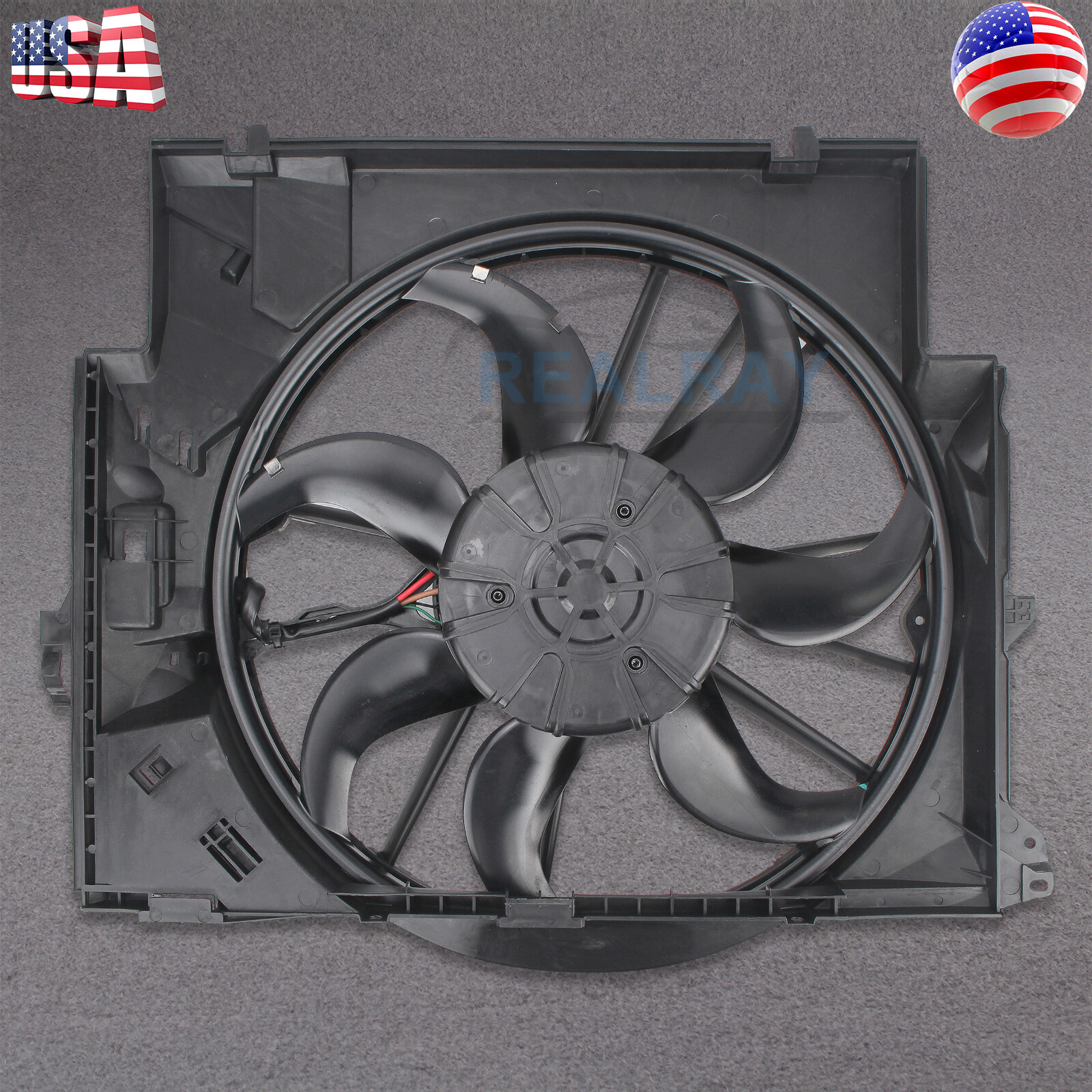 Radiator Cooling Fan Assembly 600W For BMW 135i 335i X1 Z4 2007-2016 ...
