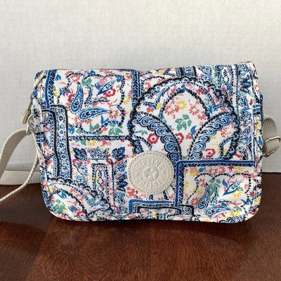 Kipling Live.Light DELPHINE Lovely Day Navy Crossbody Messenger Unused ...