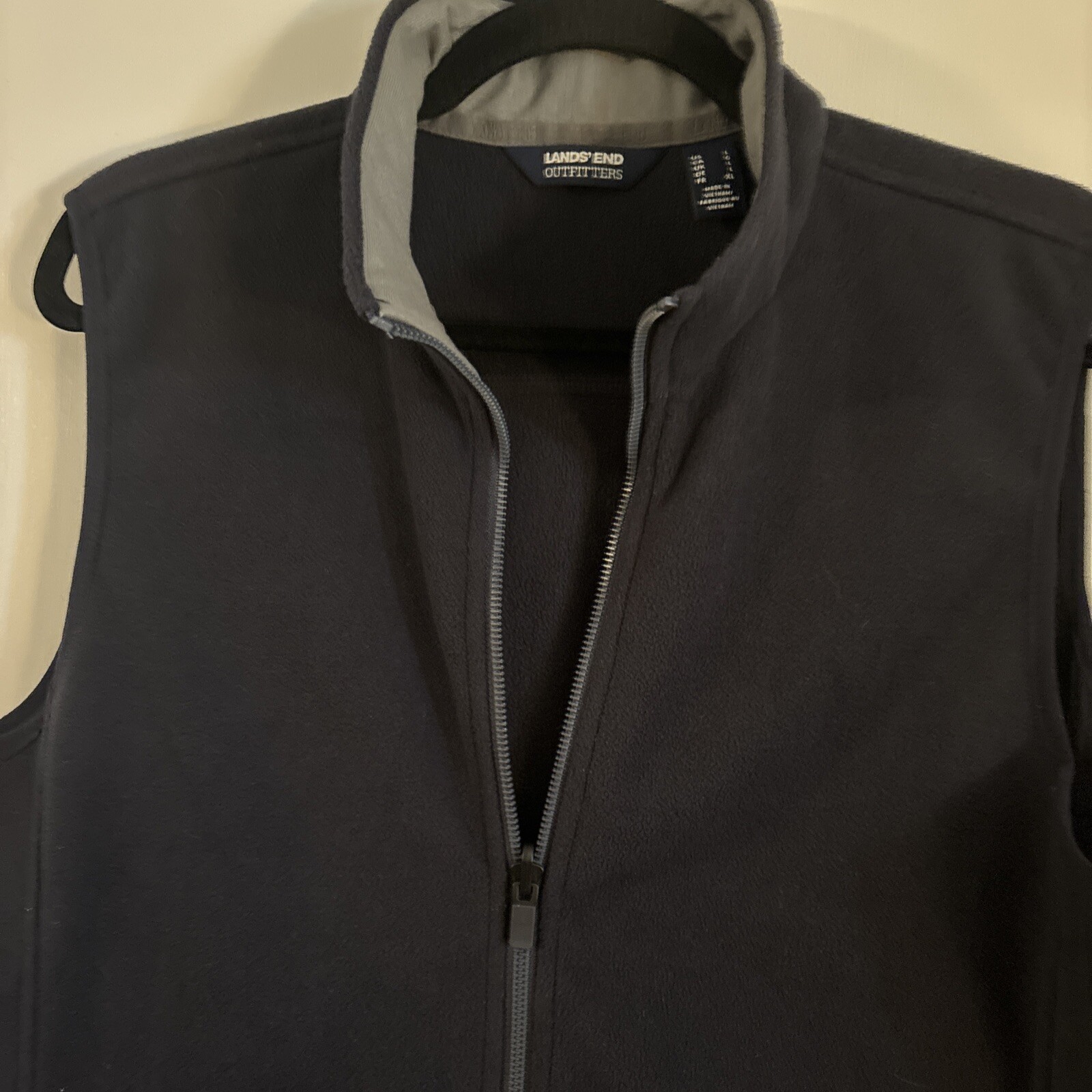 Lands End Outfitters Men’s Fleece Vest Black Sz L | eBay