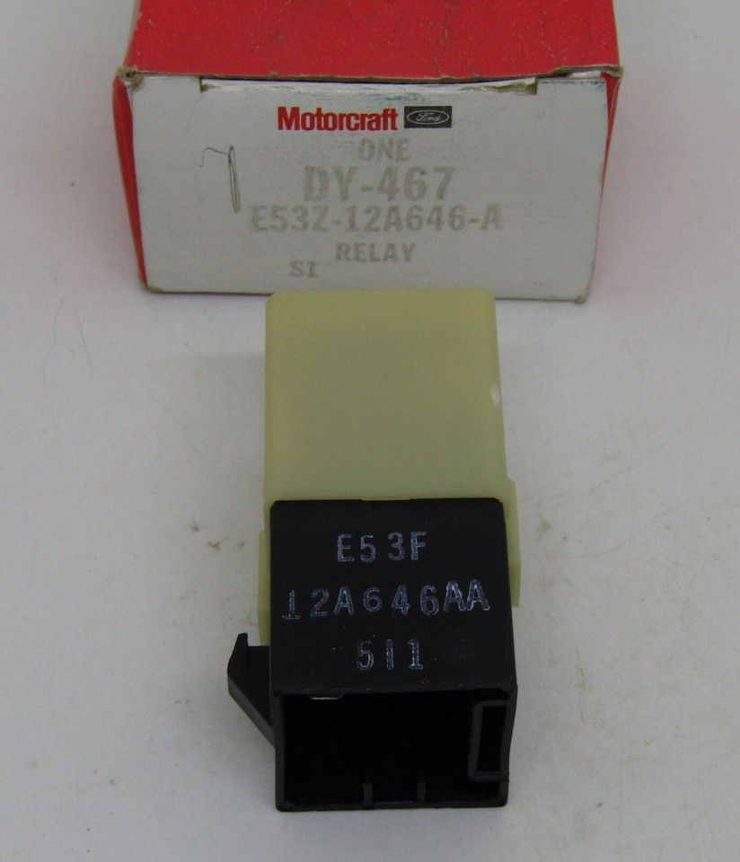 NEW MOTORCRAFT FORD MOTOR COMPANY RELAY DY-467 PART NO. E53Z-12A646-A ...