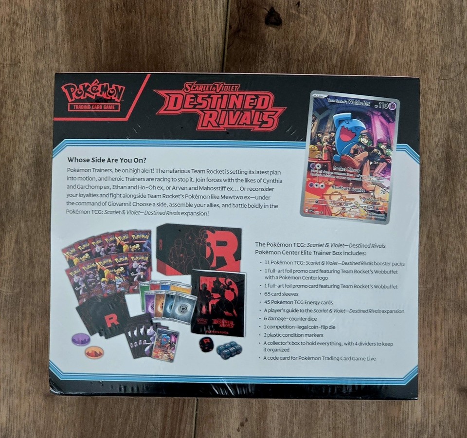 Pokemon Center Exclusive Destined Rivals SV10 Elite Trainer Box ETB TCG ...