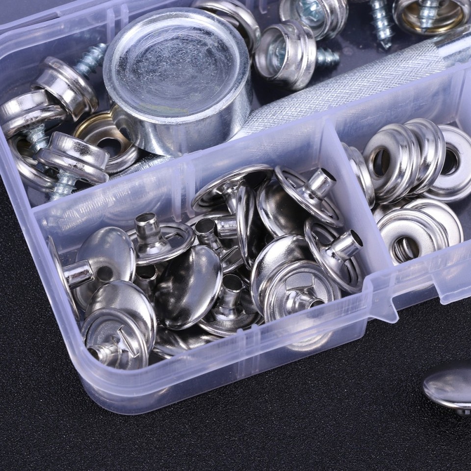 Snaps Fastener Screw Snaps Heavy Duty Metal Snaps Button Kit Tent Boat ...