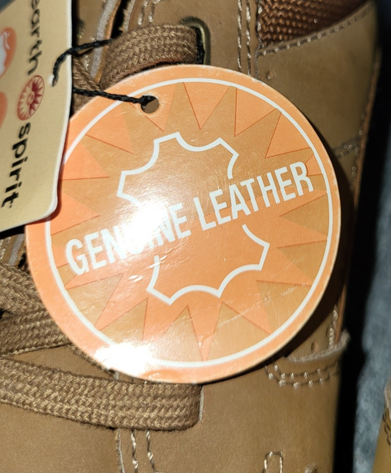 EARTH SPIRIT Mens 8.5W Shoes Gelron Leather Brown Lace Casual Comfort Sneakers | eBay