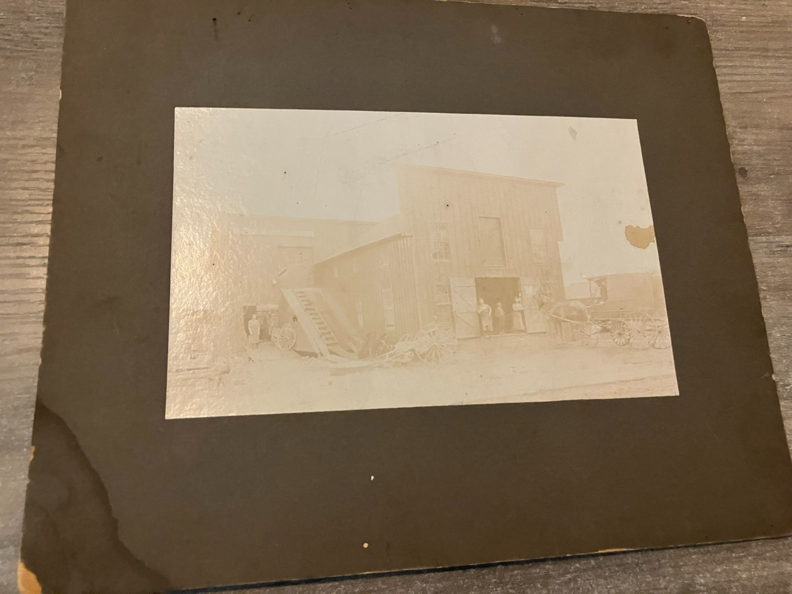 VTG Cabinet Card Photo of Horse Stables | eBay