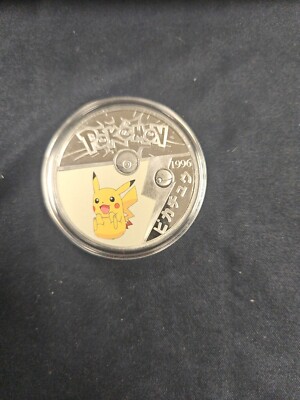 Pokemon Silver Plated TCG Coins Pikchu With Case!!! | eBay