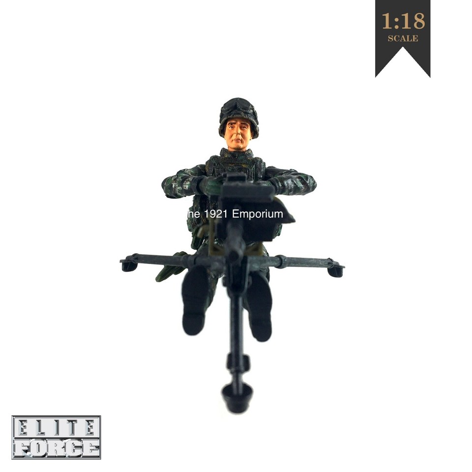 1:18 Blue Box Toys BBi Elite Force Modern US Marine Mk 19 Gunner Figure ...