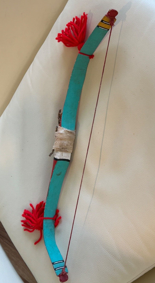 Vintage Native American Hopi carved wooden bow 19.5" | eBay