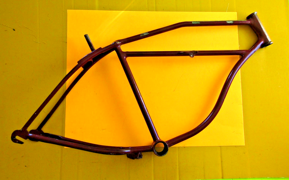 CUSTOM WELDED OLD SCHWINN BICYCLE FRAME FOR 26" TIRES WITH HAND MADE ...
