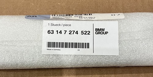 GENUINE BMW F30 FRONT RIGHT Yellow Bumper Cover Reflector 63147274522 ...