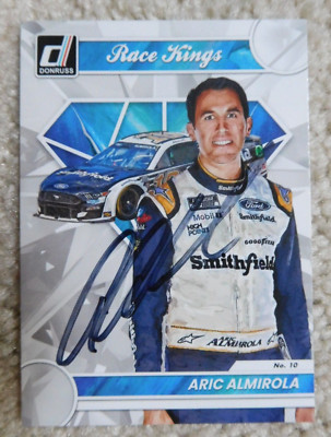Aric Almirola Signed Autographed 2023 Donruss NASCAR Racing Race Kings ...