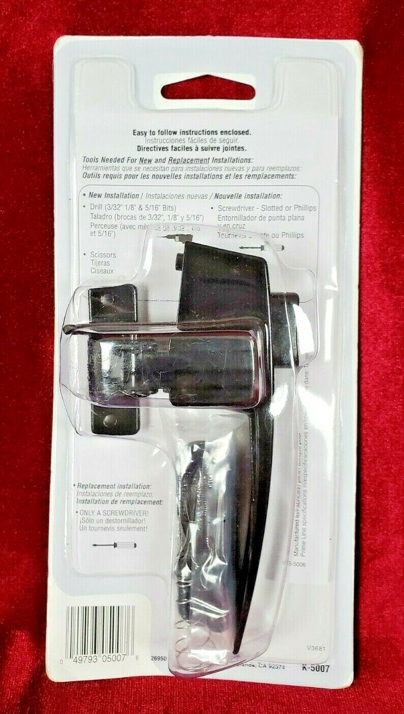 PLPCI SLIDE-CO Screen and Storm Door Push Button Latch - K-5007 - BLACK ...