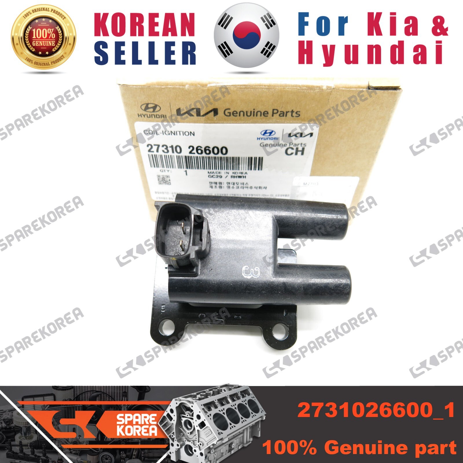 2731026600 Kia Coilignition 2731026600 Genuine OEM Part for sale online ...