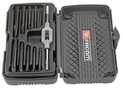 Facom THREAD STUD EXTRACTORS SET 285.J10PB 11PCs 3-18mm Right Hand ...