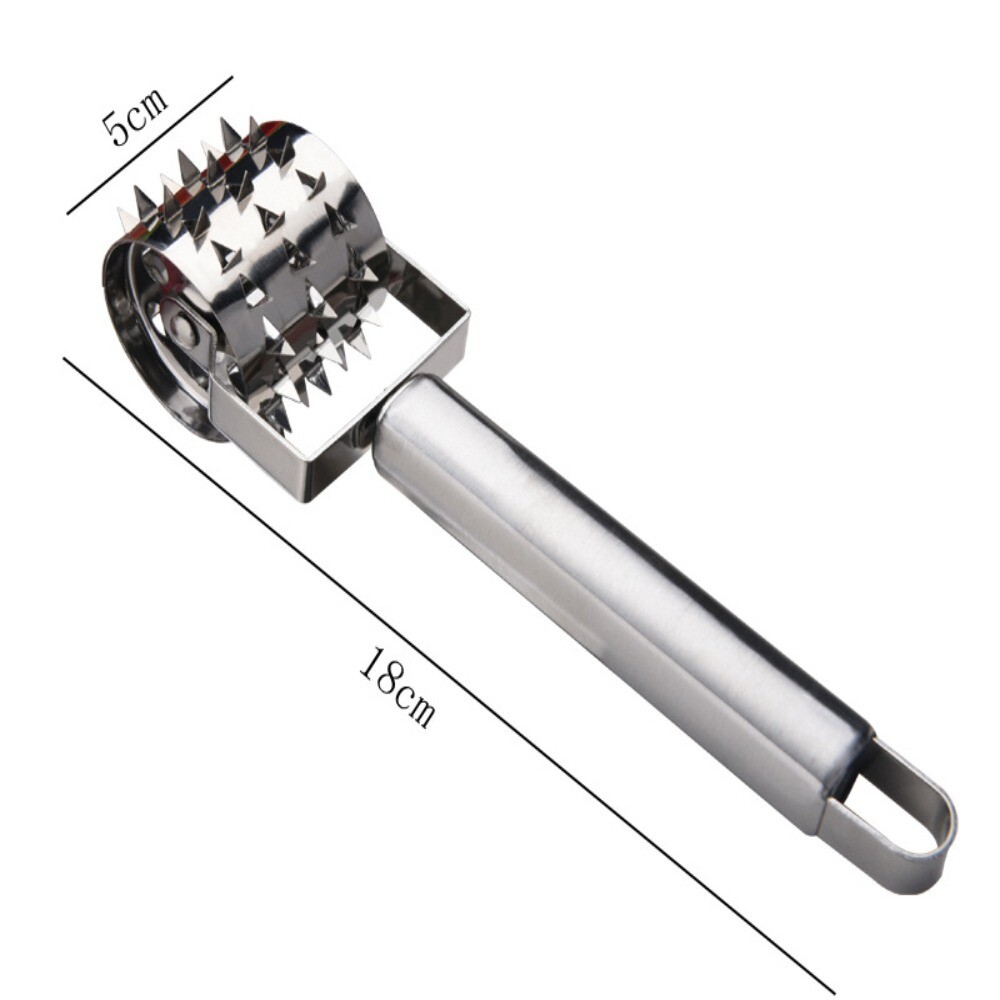 Meat Tenderizer Meat Loosener Roller Stainless Steel Rolling Loose Meat ...