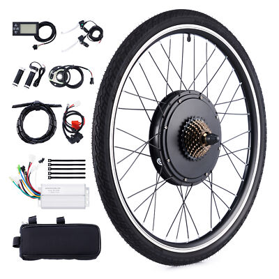 1000W Electric Bicycle Conversion Kit 26 Inch E Bike Rear Wheel & LCD ...