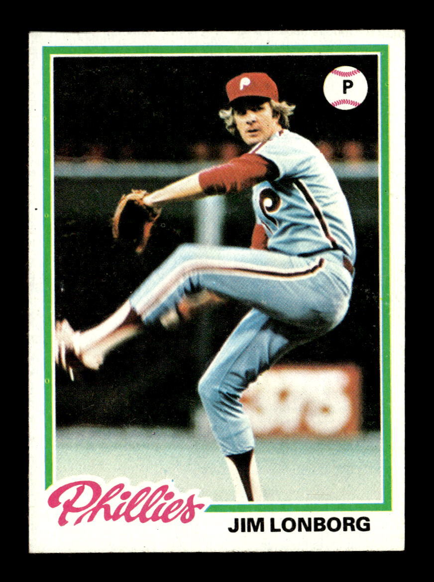 1978 Topps #52 Jim Lonborg Philadelphia Phillies EX Baseball Card *J176 ...