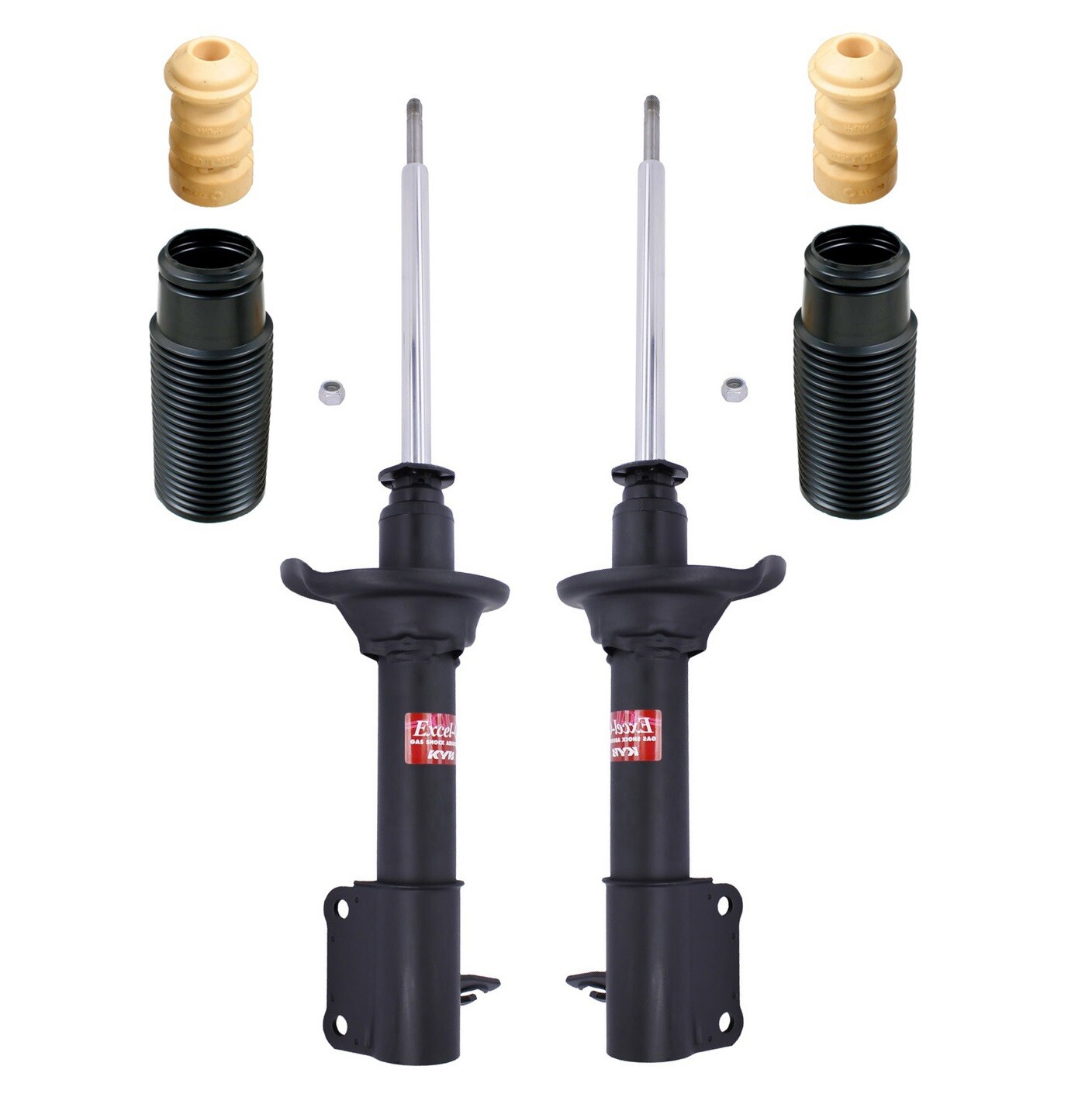 KYB Rear Suspension Struts and Bellows Kit For Mazda 323 FWD 1990-1994 ...