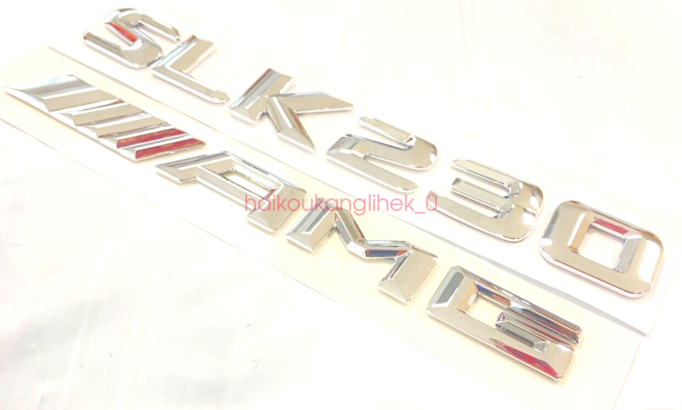 #1 CHROME SLK230 + AMG FIT MERCEDES SLK230 REAR TRUNK EMBLEM BADGE ...