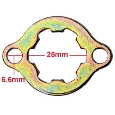 25mm Front Sprocket Retainer Plate Clip Washer Lock Go Kart 150cc GY6 ...
