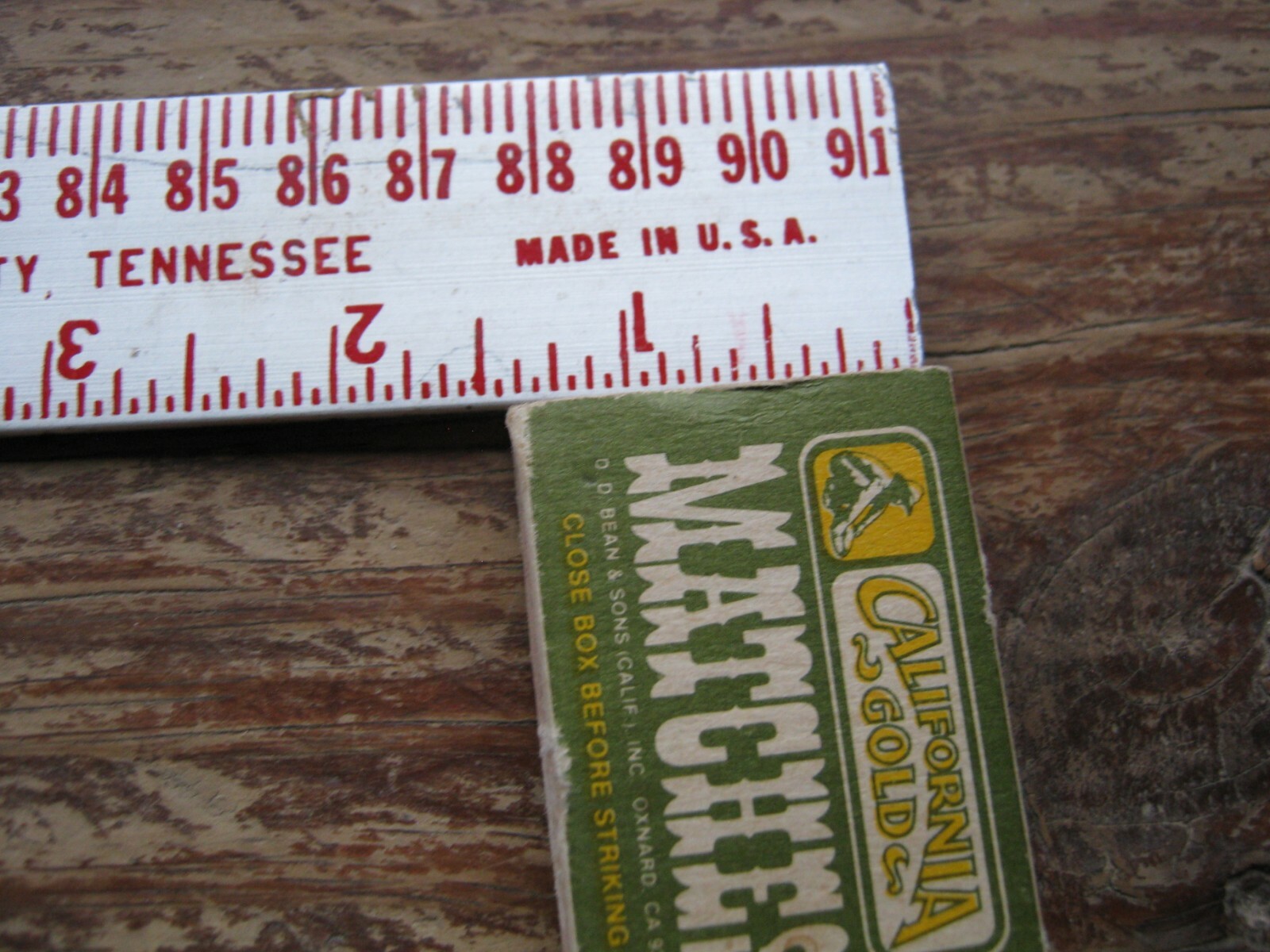 Used Vintage California Gold Strike On Box Safety Matches | eBay