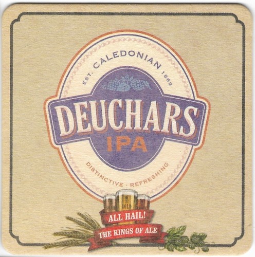 Caledonian, Deuchars IPA Promotional Beer Mat | eBay UK