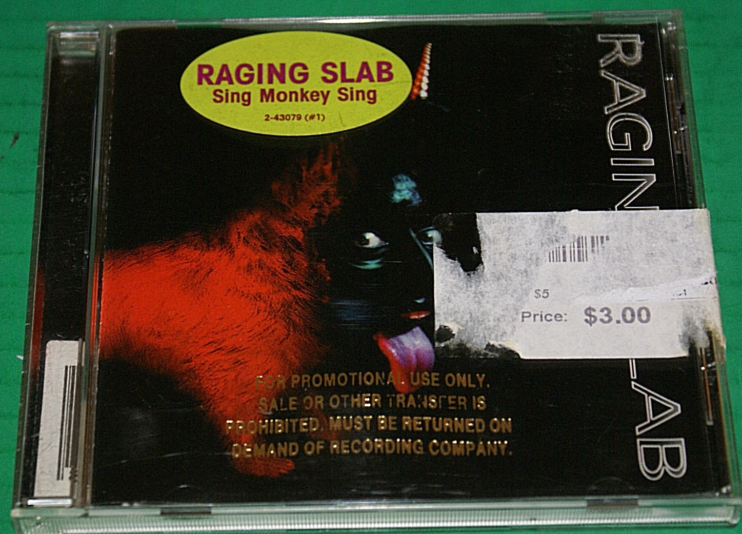 Sing Monkey Sing by Raging Slab (Peomotional Cd, Sep-1996) Out Of Print ...