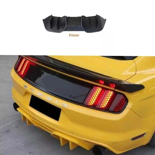 RTR Primer Black 1PCS For Ford Mustang 2015-2017 Rear Diffuser Spoiler ...