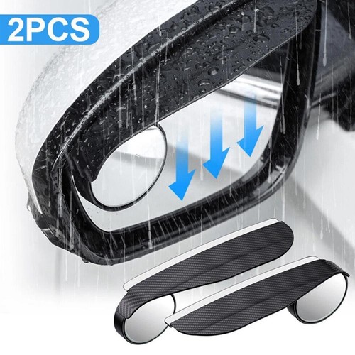 Rear View Mirror Sticker Universal Reflector Rain Eyebrow Reversing ...