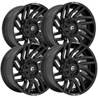 (Set of 4) Fuel D776 Typhoon 20x9 8x170 +1mm Gloss Black Wheels Rims 20 ...
