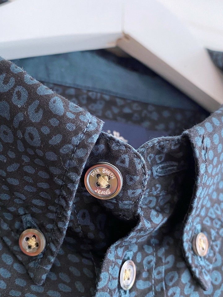 Paul Smith Printed Shirt Abstract Green Color | eBay