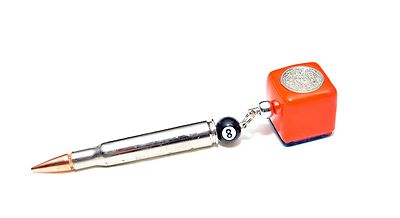 Silver Bullet Pocket Chalker w/ Scuffer Pool Billiard Cue Accessory ...