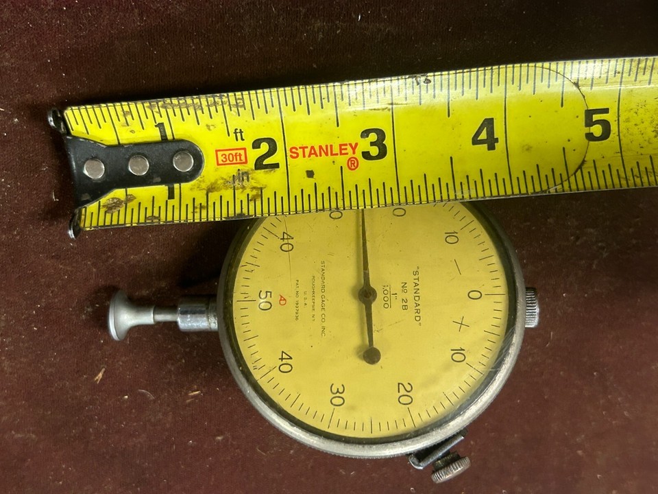 MACHINIST ShP LATHE MILL Machinist Large Face Standard Dial Indicator ...