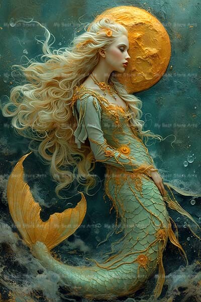 Realistic Mermaid Art Whimsical