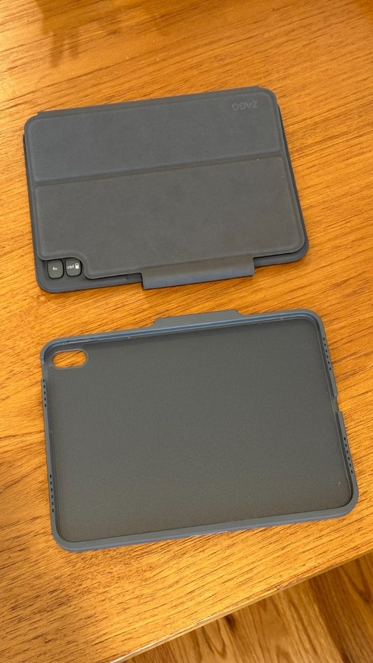 ZAGG Pro Keys Keyboard/Case for iPad 10th Gen, Grey, Ex. Cond, iPad NOT ...