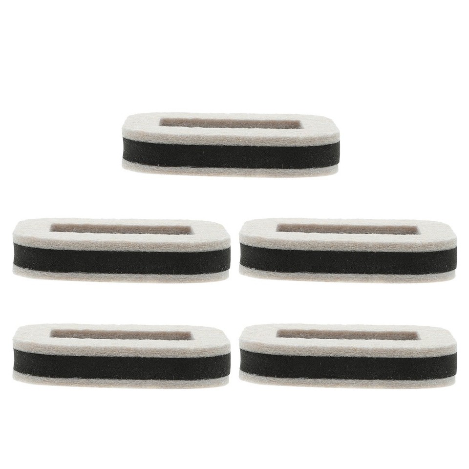 5 Pcs Rubber Furniture Caster Cups Wheel Stoppers Chair Felt Pads ...