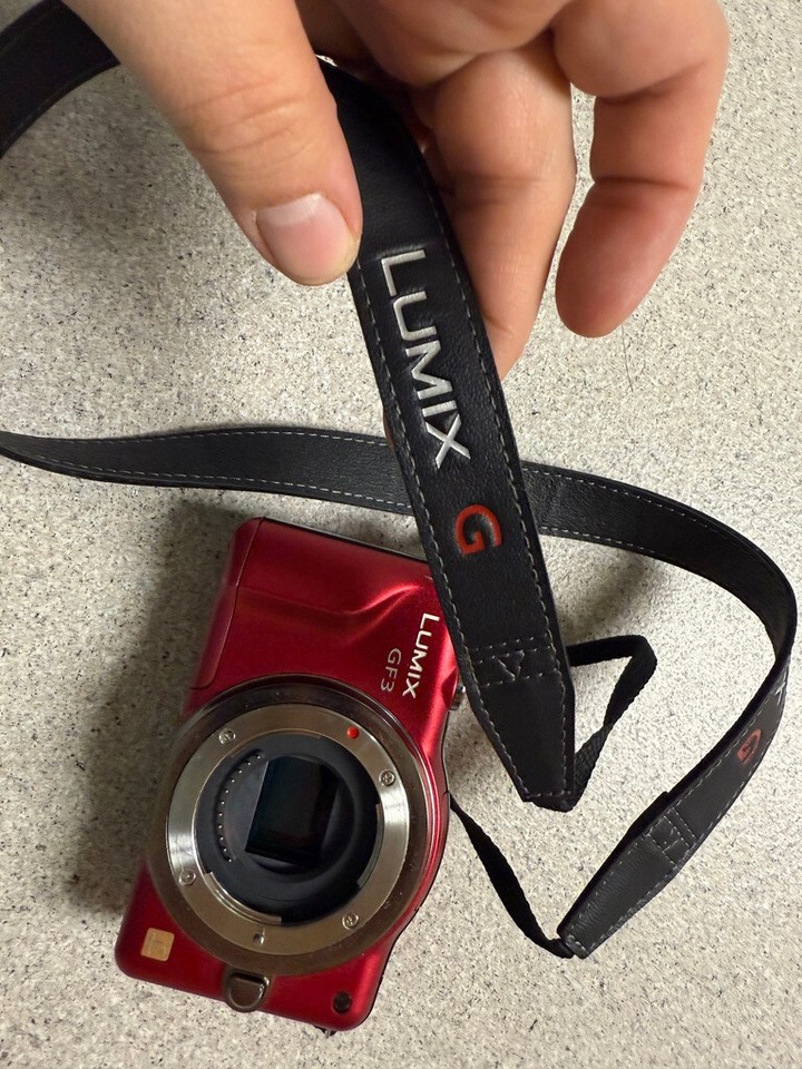 RED Panasonic Lumix DMC-GF3 12MP Micro 4/3 Digital Camera Body With ...