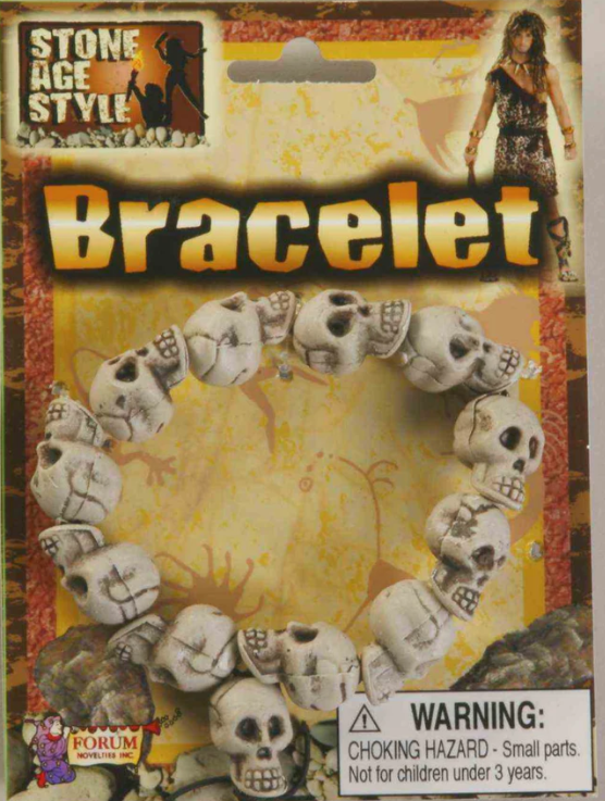 STONE AGE STYLE BRACELET SKULLS HALLOWEEN COSTUME ACCESSORY | eBay