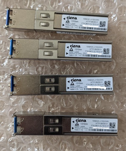 Ciena NTTP12BCE6 WMOTCUZ FTM-3401C-SL SFP 100BASE-LX10 SGMII ...