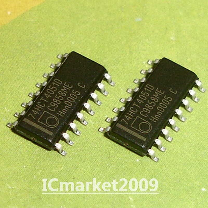 50 PCS 74HCT4051D SOP-16 74HCT4051 8-Channel Analog Multiplexer ...