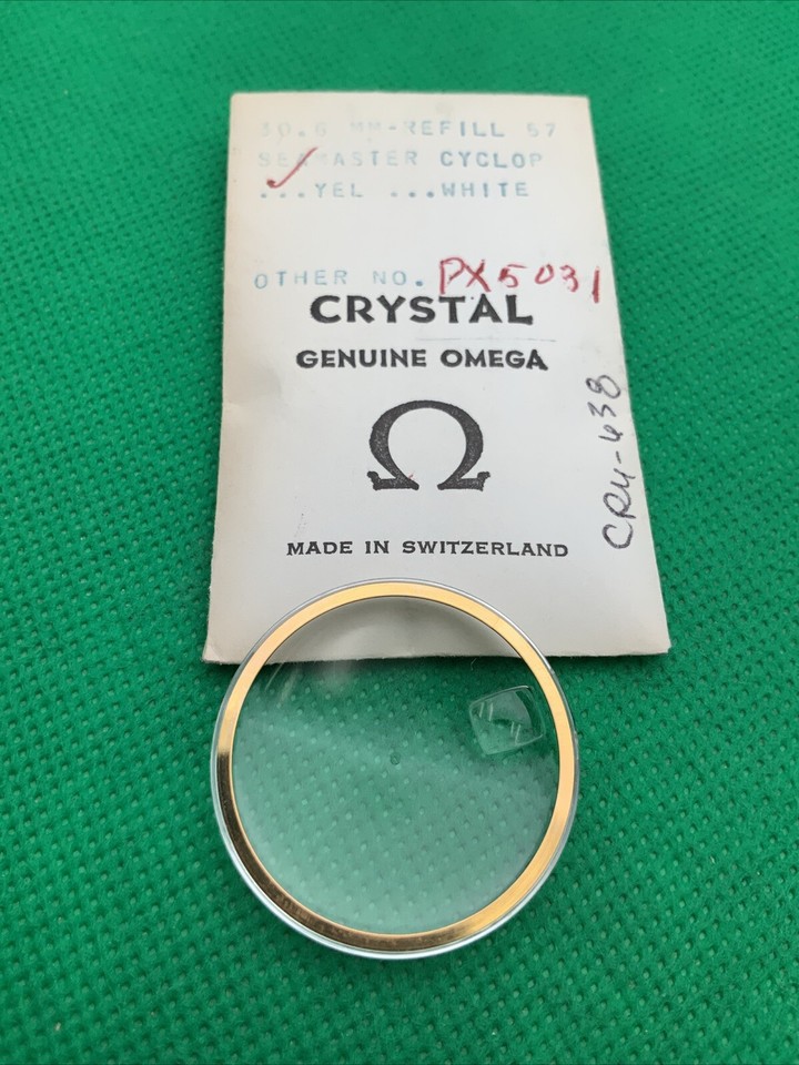 Genuine Omega 5031 PX Watch Crystal With Tension Ring, NOS | eBay