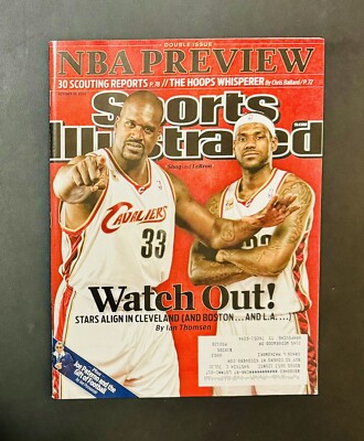 LEBRON JAMES & SHAQUILLE O’NEAL 10.26.2008 Sports Illustrated Cavaliers ...