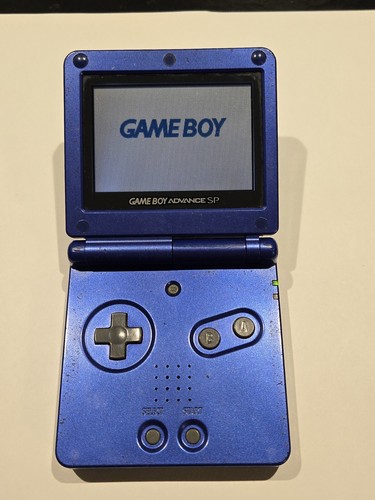 Nintendo Game Boy Advance GBA SP AGS-001 Blue Frontlit Screen | eBay