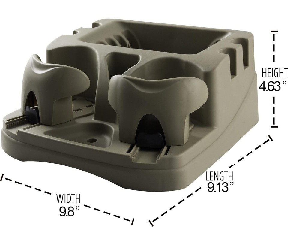 Universal Center Console Cup Holder Floor Drink Storage Organizer Car ...