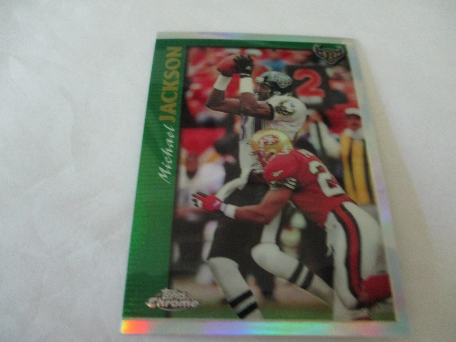 1997 Topps Chrome Football Refractor Michael Jackson Card #93 | eBay