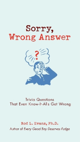 Rod L. Evans Sorry, Wrong Answer (Poche) 9780399535864 | eBay
