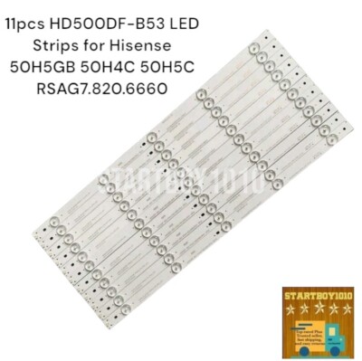11pcs HD500DF-B53 LED Strips for Hisense 50H5GB 50H4C 50H5C RSAG7.820. ...