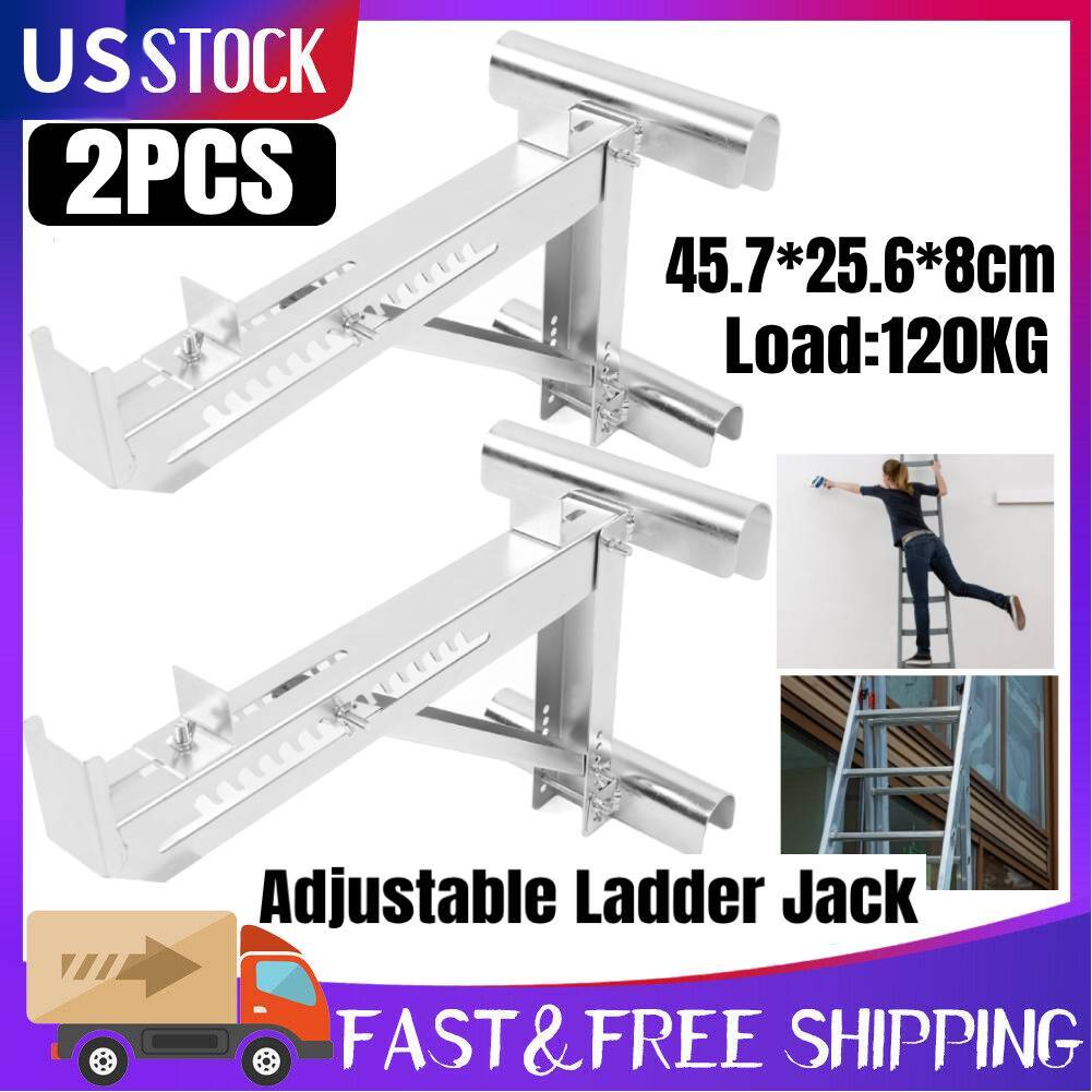 2X Body Ladder Jacks 120KG Load-bearing Ladder Support Holder for ...