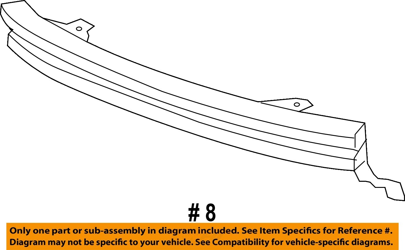 GM OEM Front Bumper-Impact Bar 25947497 | eBay